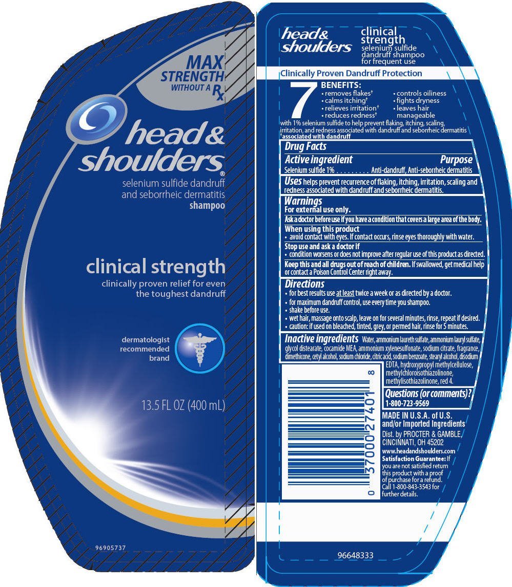 Head And Shoulders Clinical Strength Lotion Shampoo The Procter