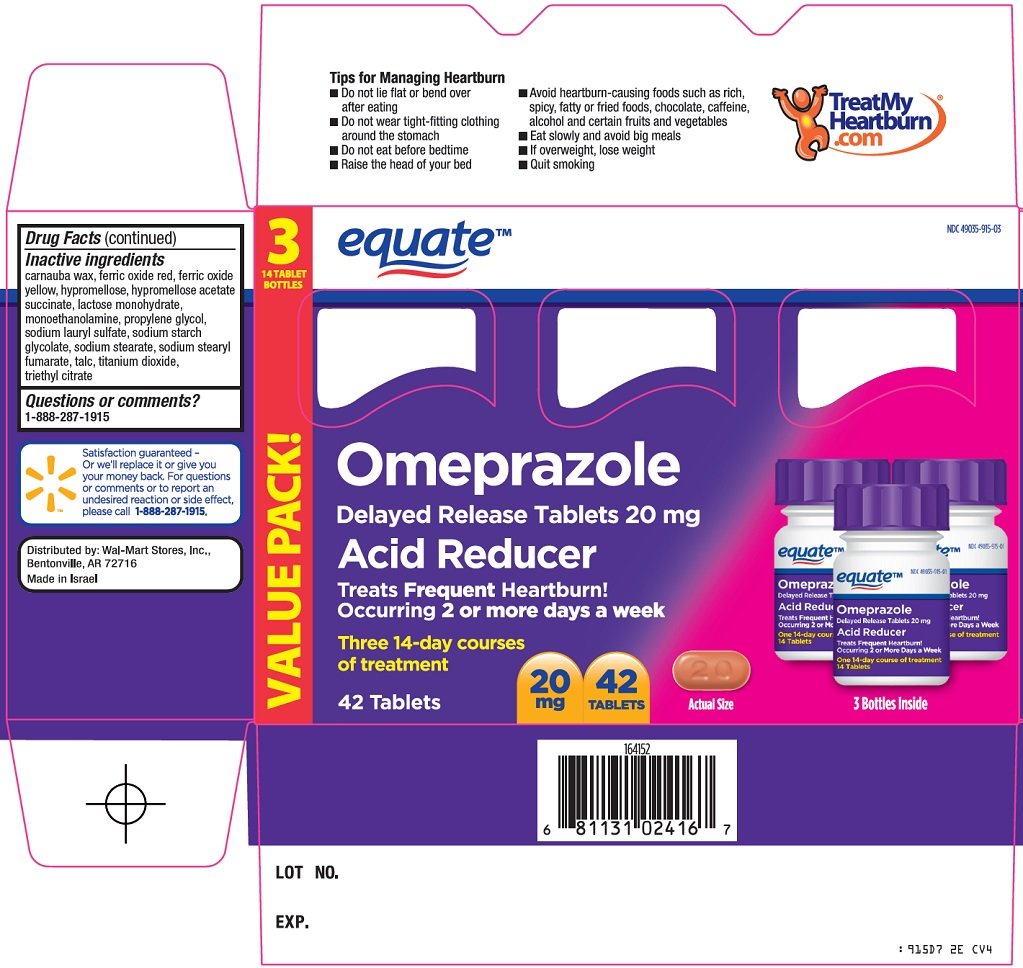 Equate Omeprazole Delayed Release Acid Reducer Tablet Delayed Release