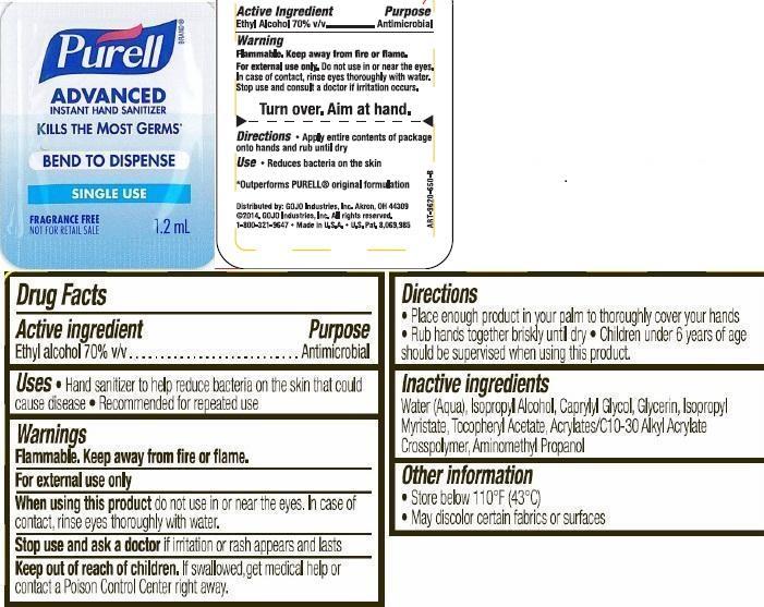 PURELL Advanced Instant Hand Sanitizer Fragrance Free (liquid) GOJO ... PURELL Advanced Instant Hand Sanitizer Fragrance Free (liquid) GOJO ...