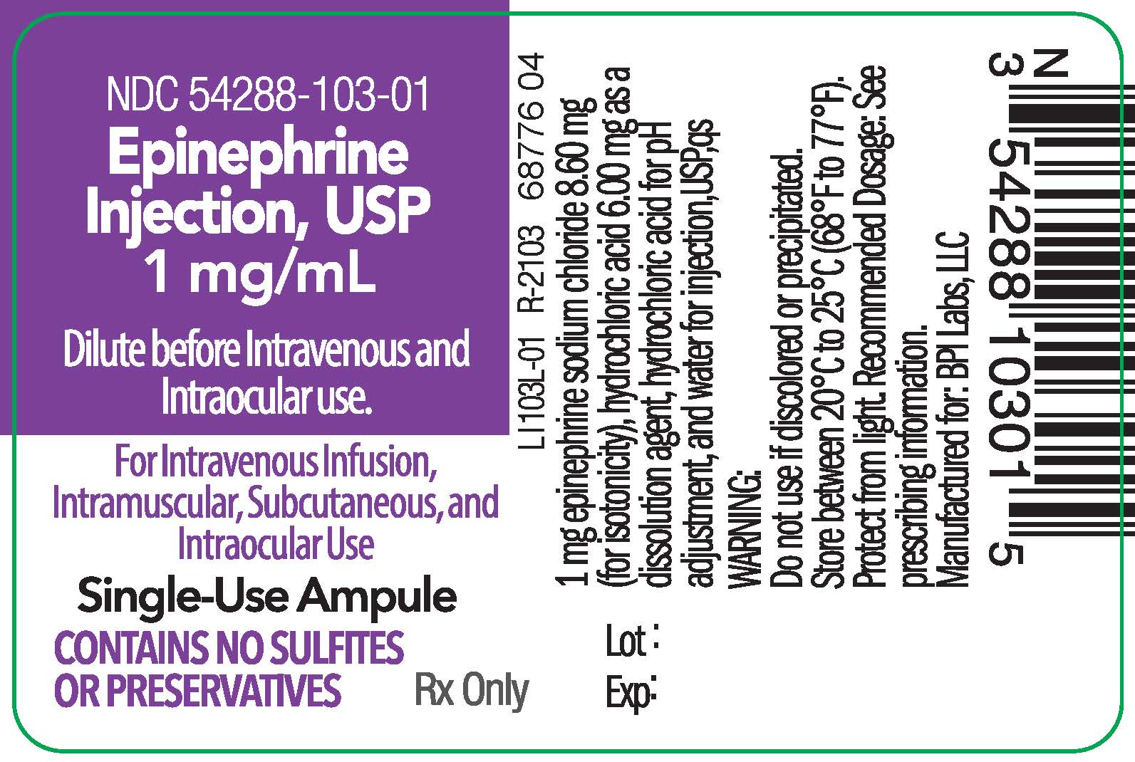 Epinephrine Concentrate Injection: Package Insert / Prescribing Info Epinephrine Concentrate Injection: Package Insert / Prescribing Info