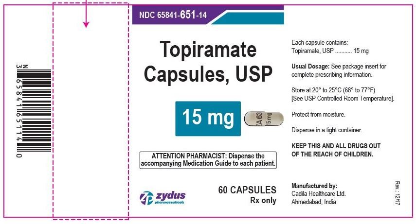 Topiramate Capsules Package Insert