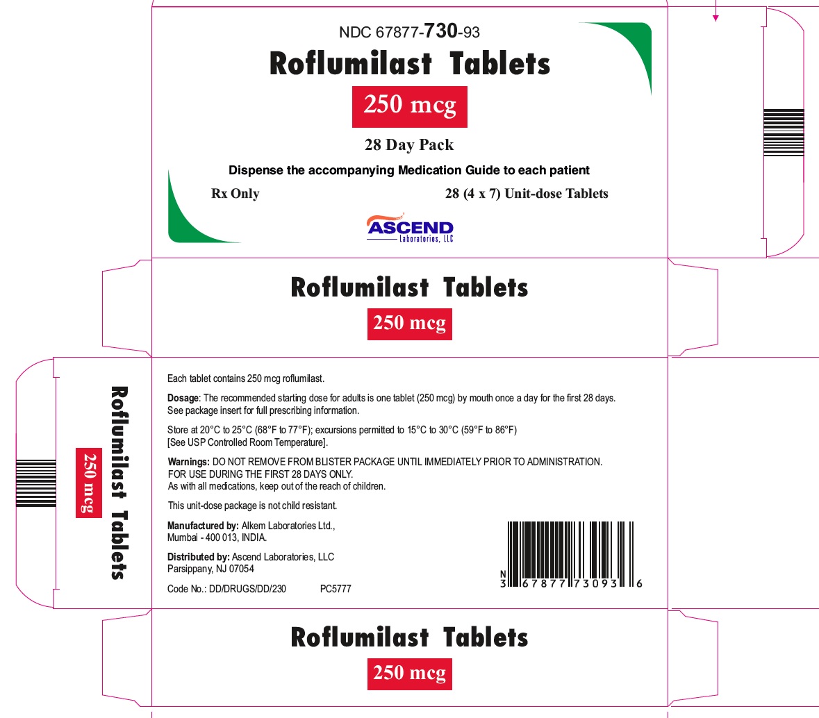 Roflumilast Tablets: Package Insert / Prescribing Info Roflumilast Tablets: Package Insert / Prescribing Info