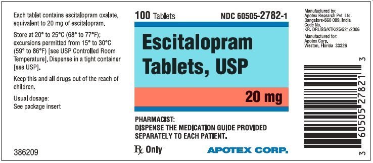 Escitalopram Tablets Fda Prescribing Information Side Effects And Uses
