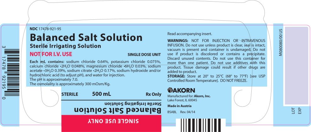 Balanced Salt Solution - FDA prescribing information, side effects and uses Balanced Salt Solution - FDA prescribing information, side effects and uses